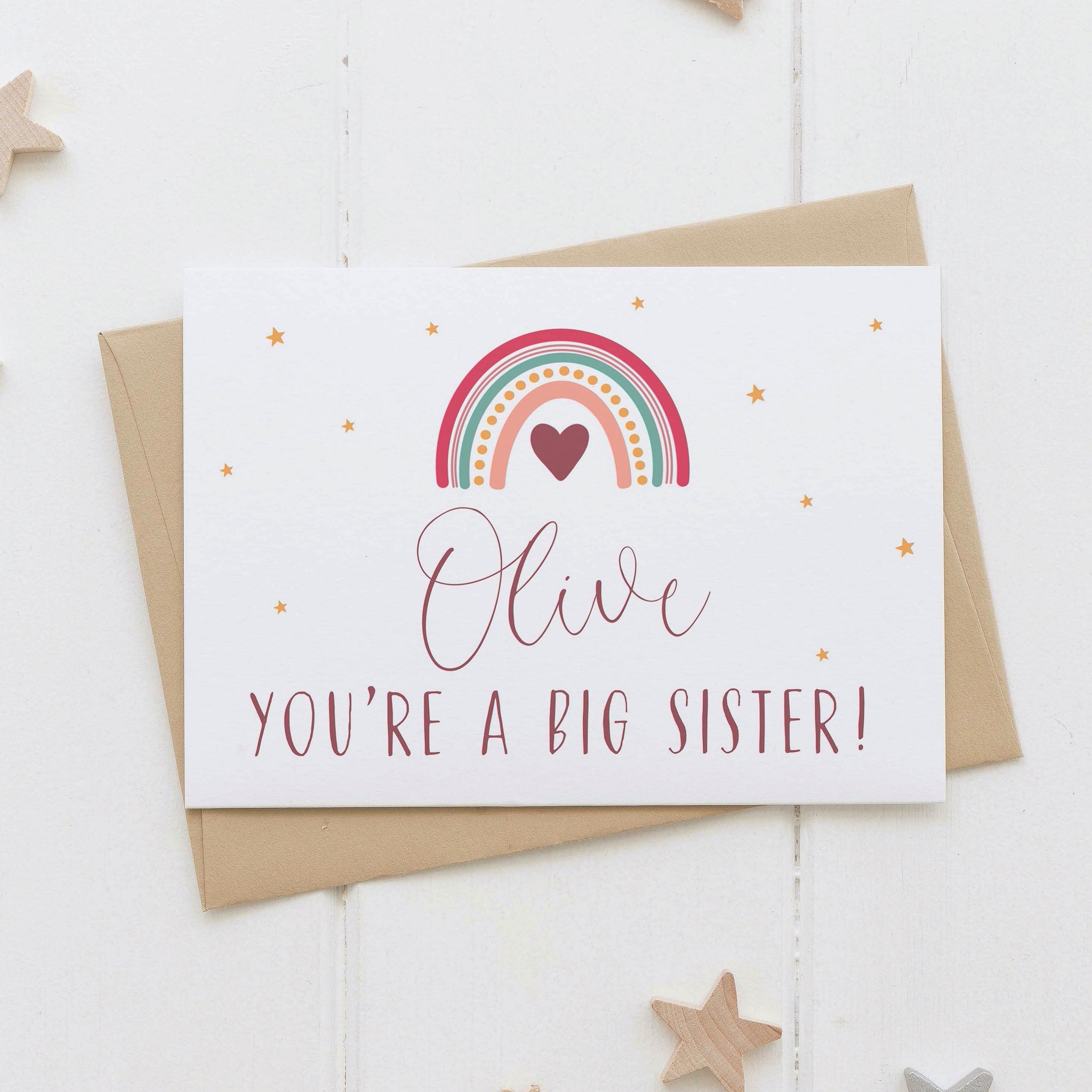 Copper Bee Lettering | Personalised Cards & Prints